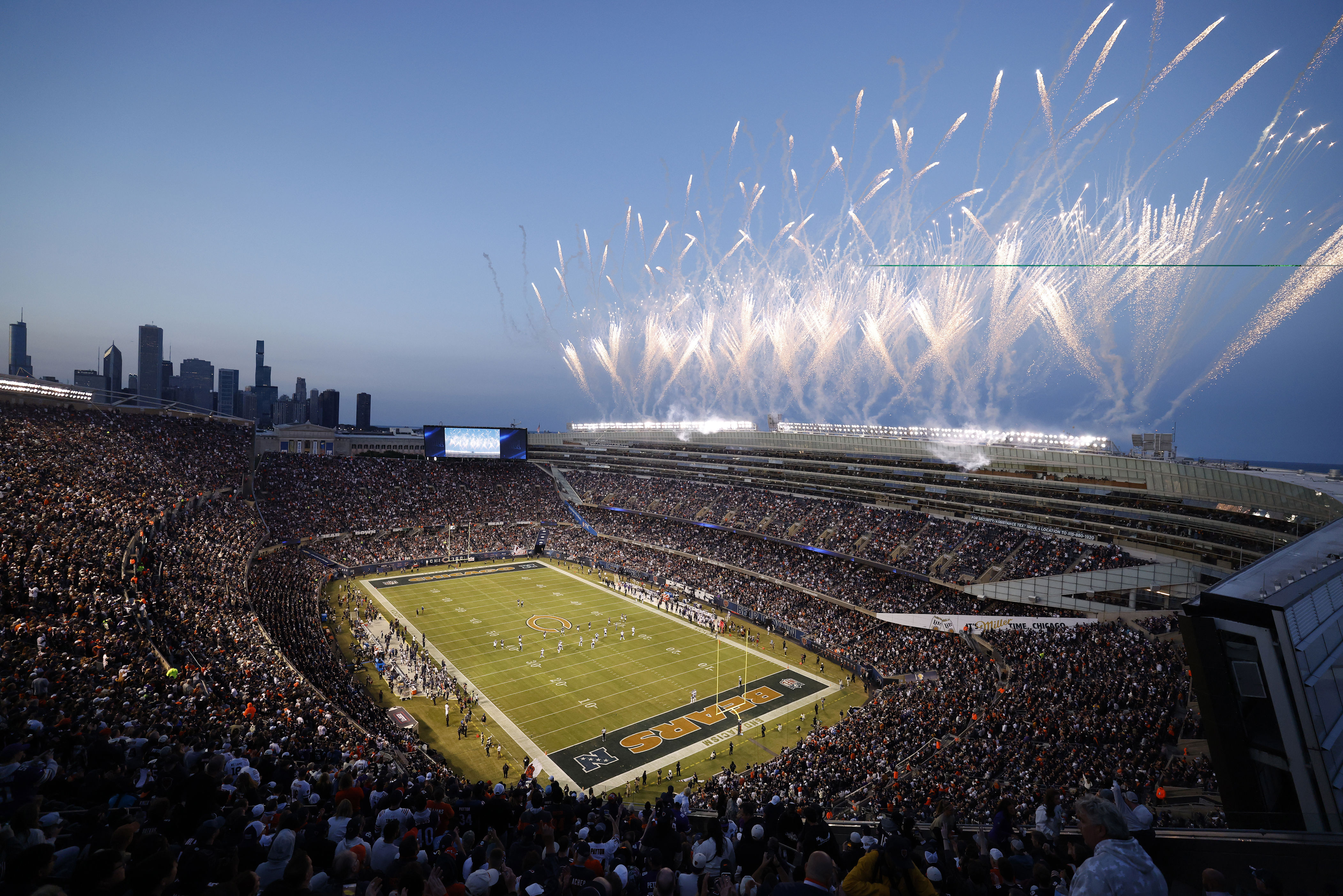 Who is singing the national anthem at the Bears vs. Rams game?