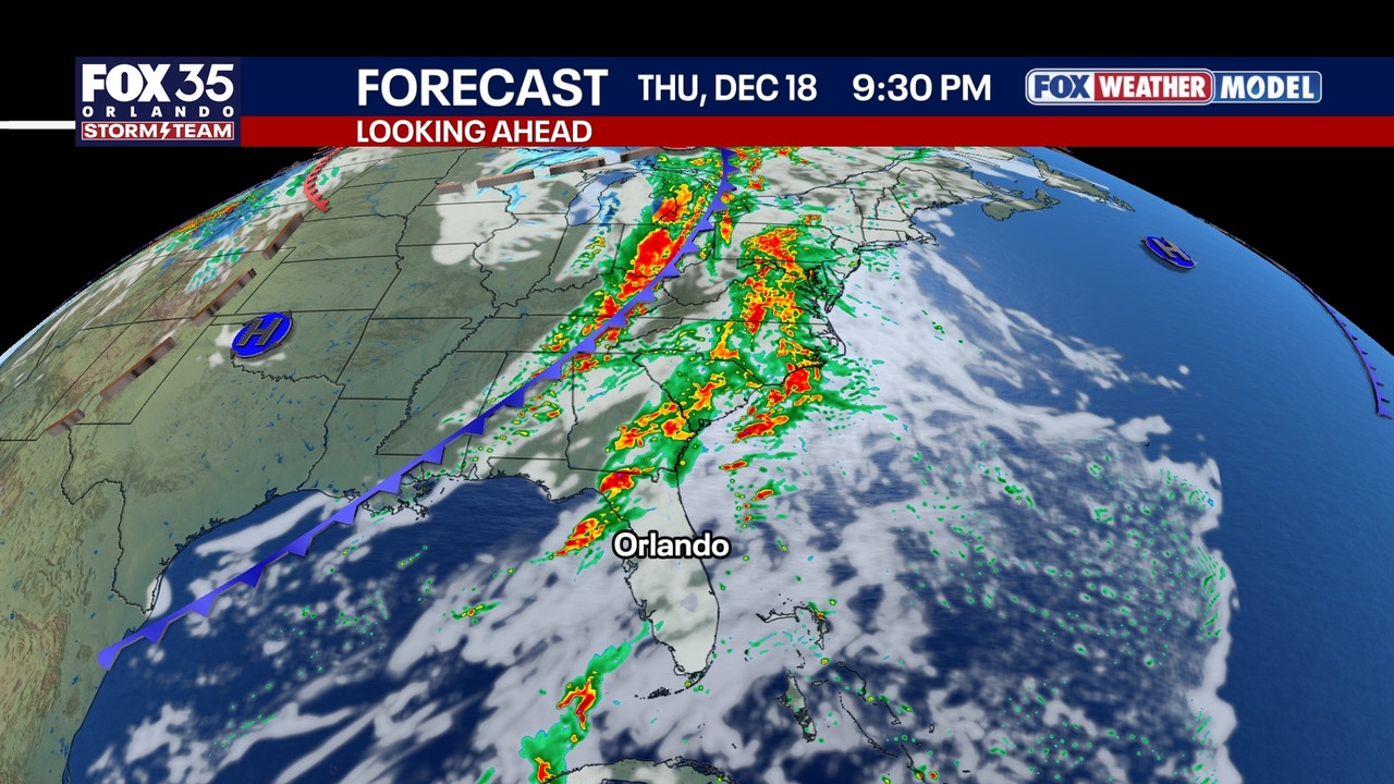 Orlando weather: Cold front to bring showers to Central Florida before ...