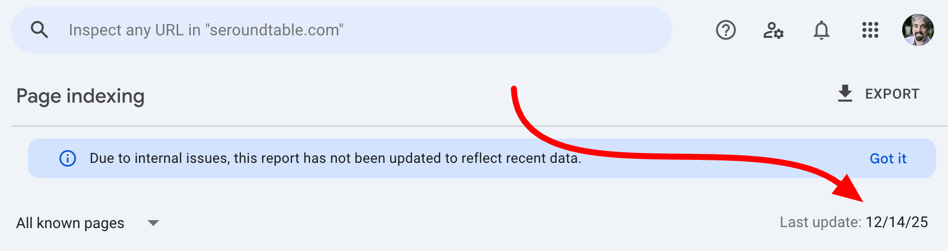 Google fixed month-long delay with page indexing report