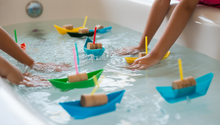 15 idées pour transformer le bain des enfants en moment de jeu