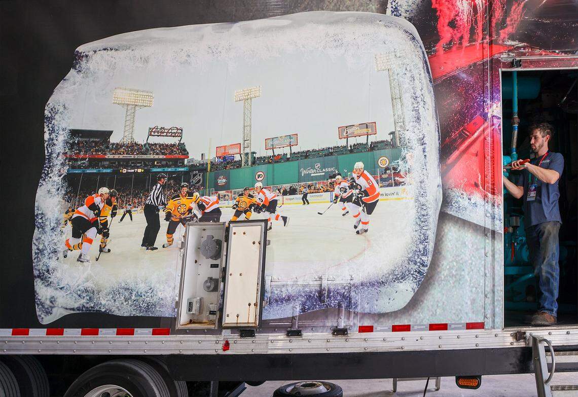 Construction of Winter Classic rink at loanDepot park is underway. How ...