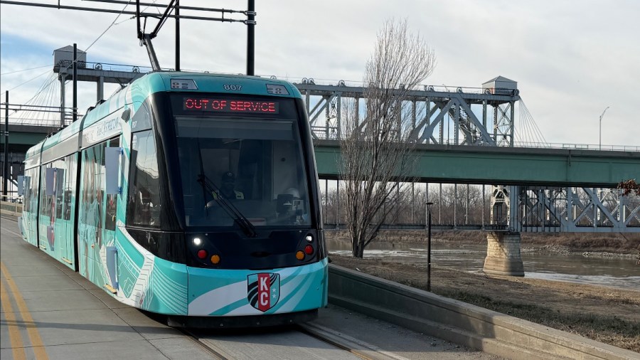 KC Streetcar begins testing on Riverfront Extension