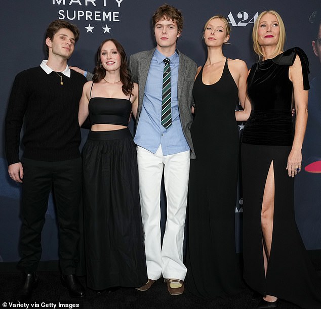 Gwyneth Paltrow makes the rare move of bringing her stepkids out