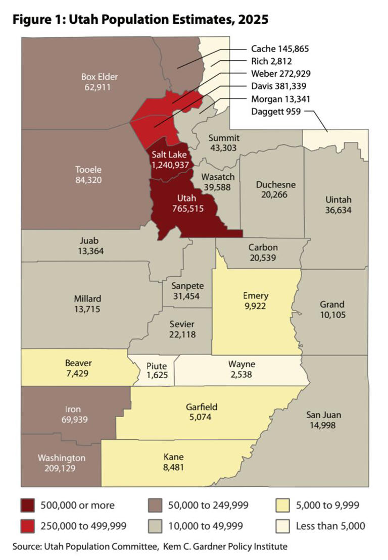 Here’s how many people now live in Utah
