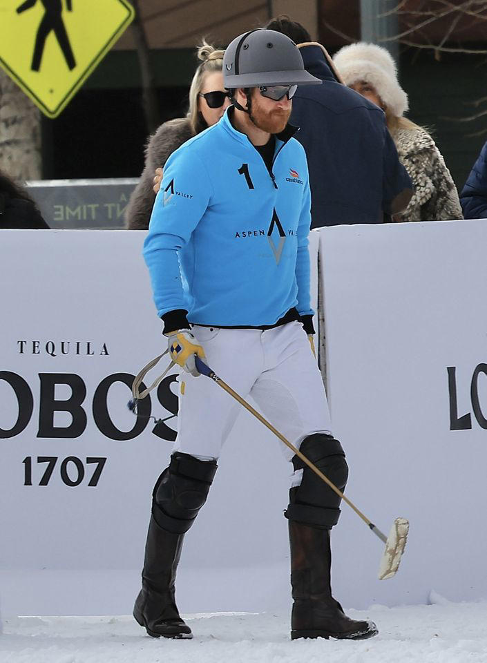 Prince Harry makes surprise appearance at World Snow Polo Championship ...