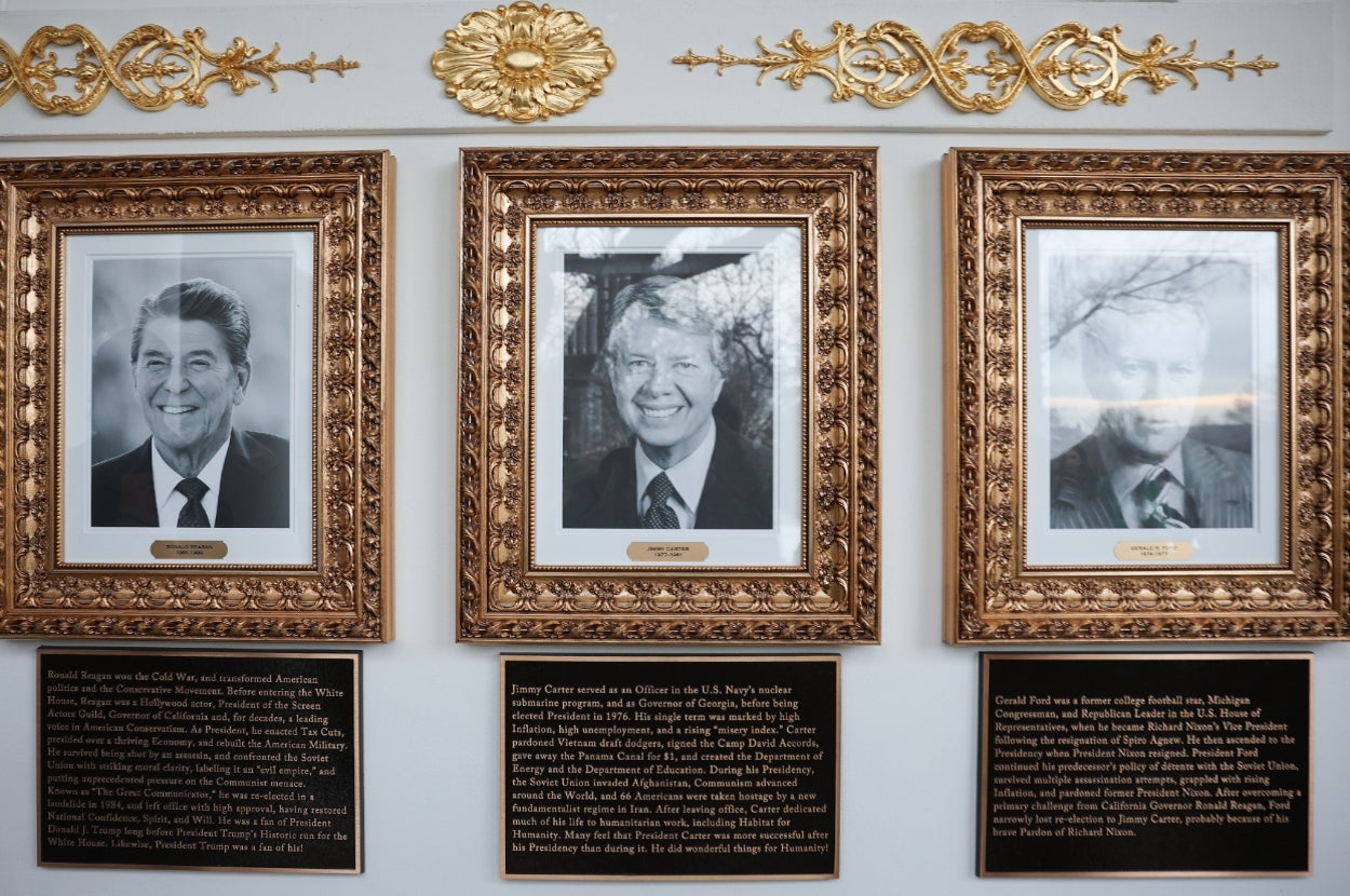 The White House unveiled new plaques, and yes, unfortunately, they are ...