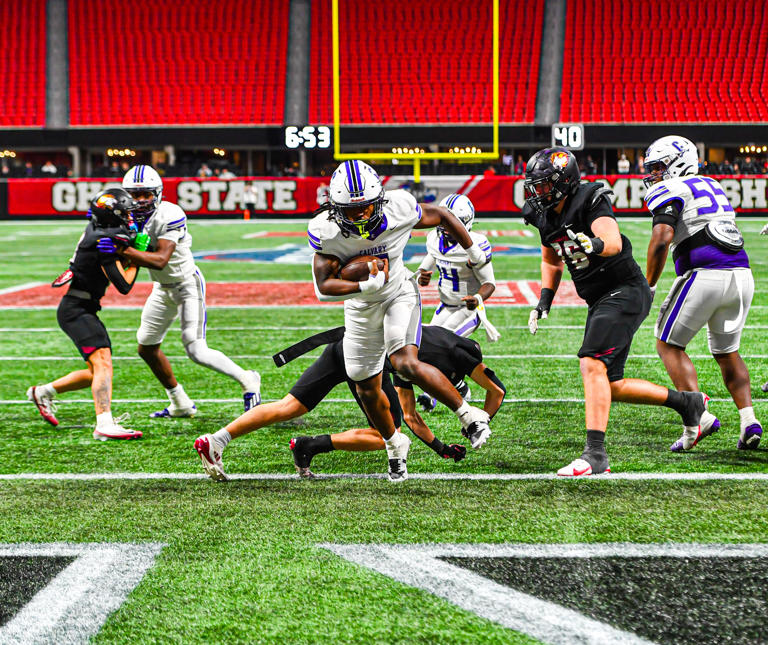 Hebron Christian withstands Calvary Day comeback to win GHSA football title
