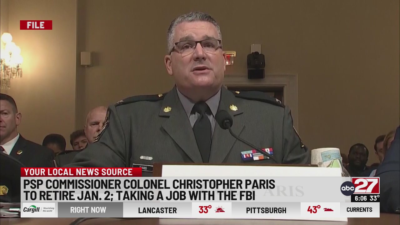 Pennsylvania State Police commissioner departing, to join FBI