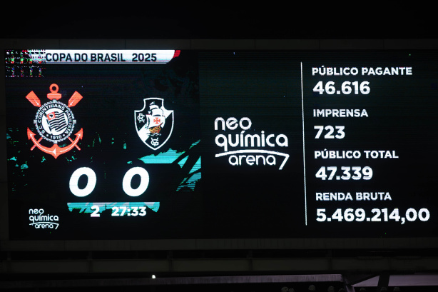 Ficha técnica: Corinthians 0 x 0 Vasco da Gama