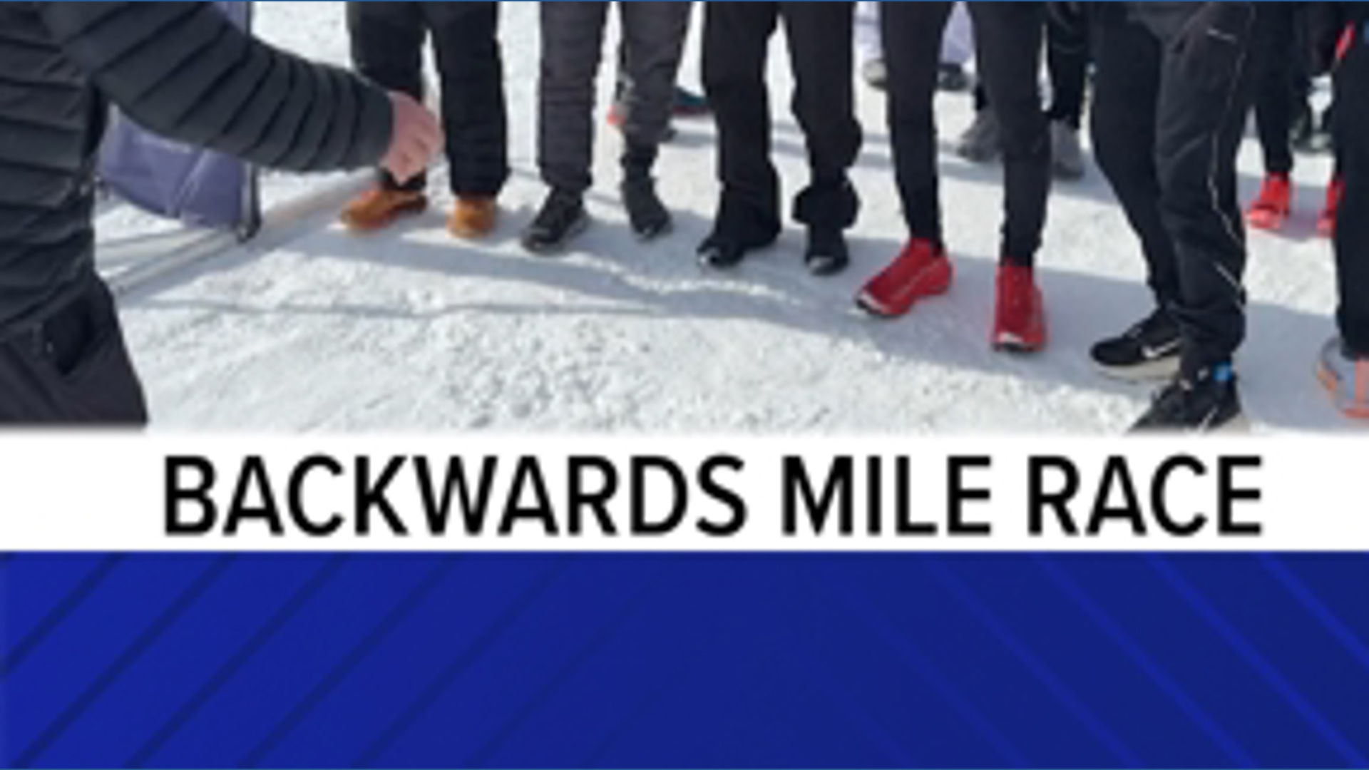 Runners race backwards in Antarctica