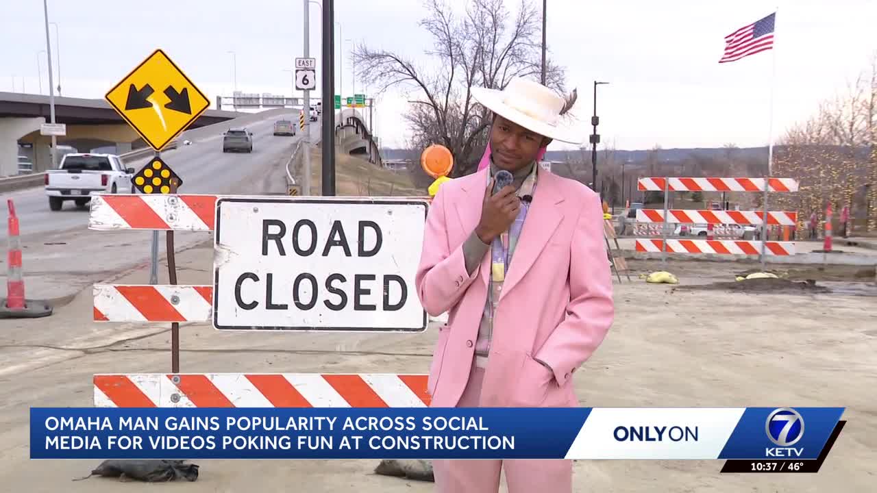 Omaha man goes viral by laughing through the city’s construction chaos