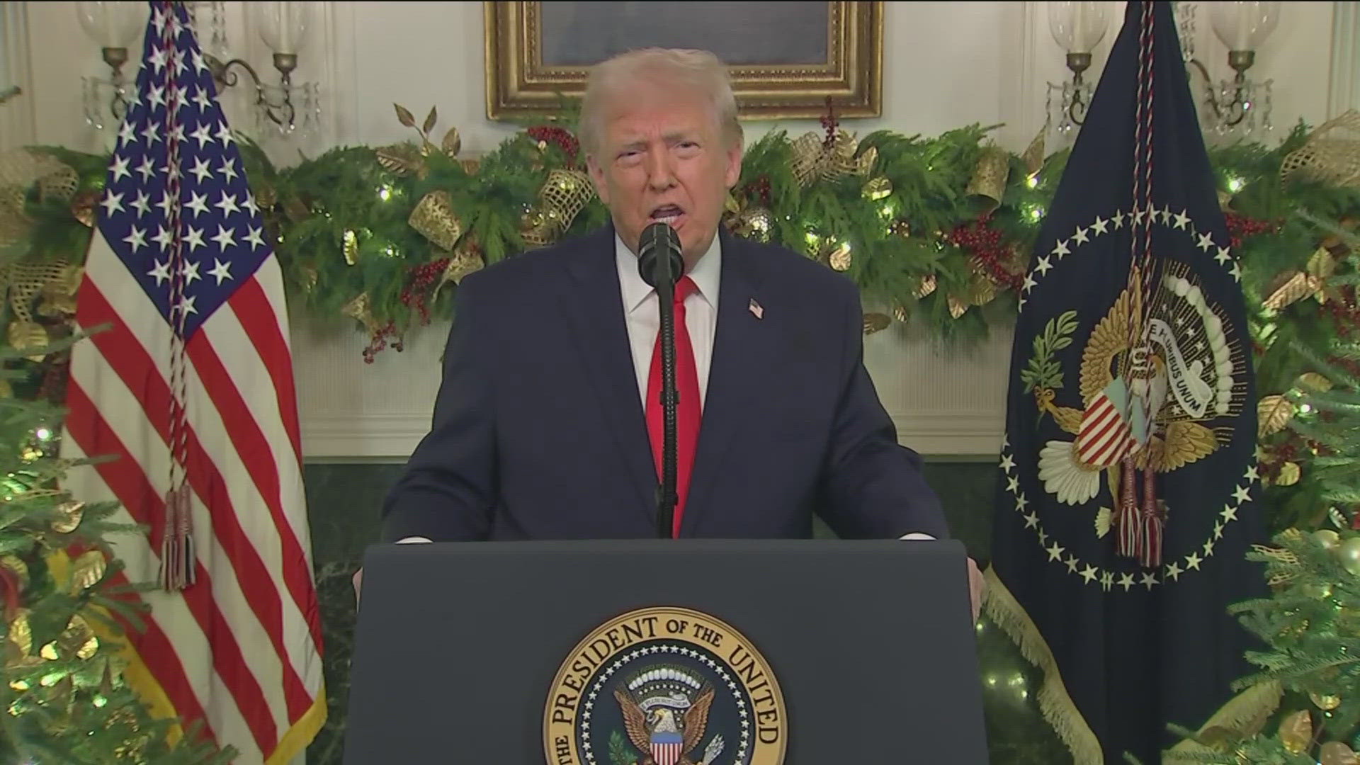 Trump unveils a $1,776 bonus for US troops, says economy is strong