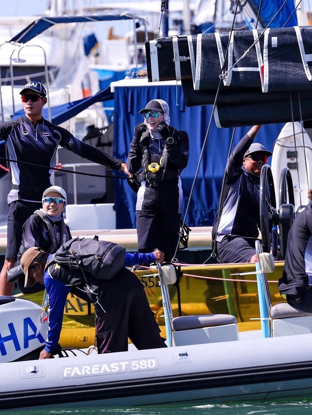 Thai Queen Suthida wins historic SEA Games gold medal with sailing team