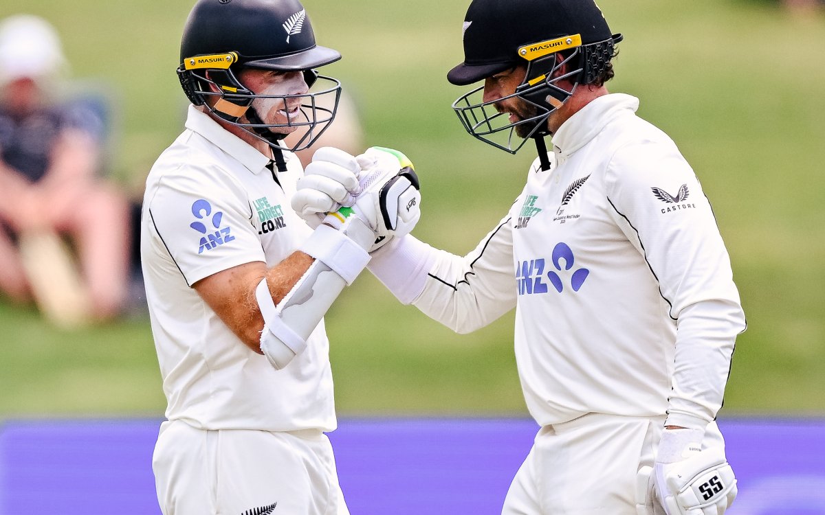 3rd test: Conway, Latham historic stand powers NZ to 334-1 vs WI on day 1