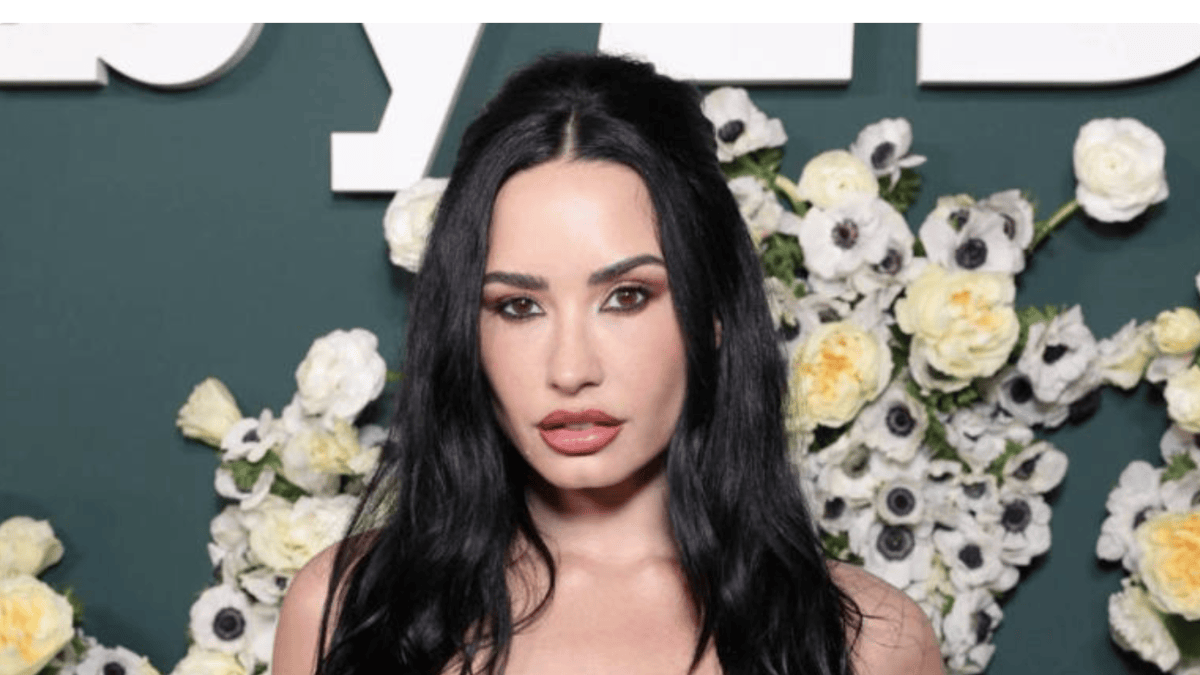 Demi Lovatos Sheer Red Cutout Look Has Fans Doing a Double Take