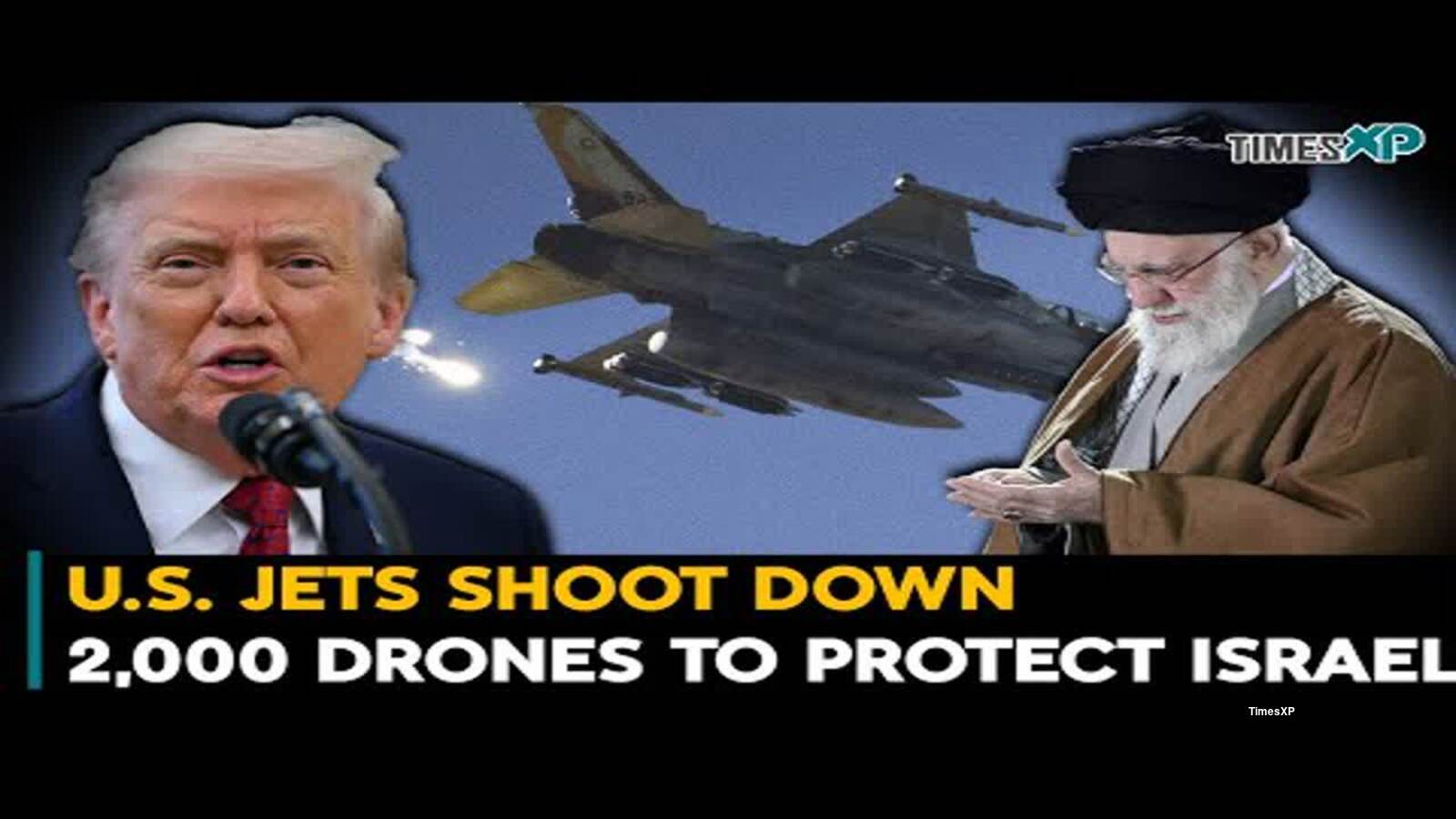 US jets shoot down 2000 drones to protect Israel | Iran-Israel war