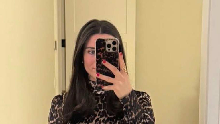 Drake Maye's wife Ann turns heads in leopard-print dress, boots ...