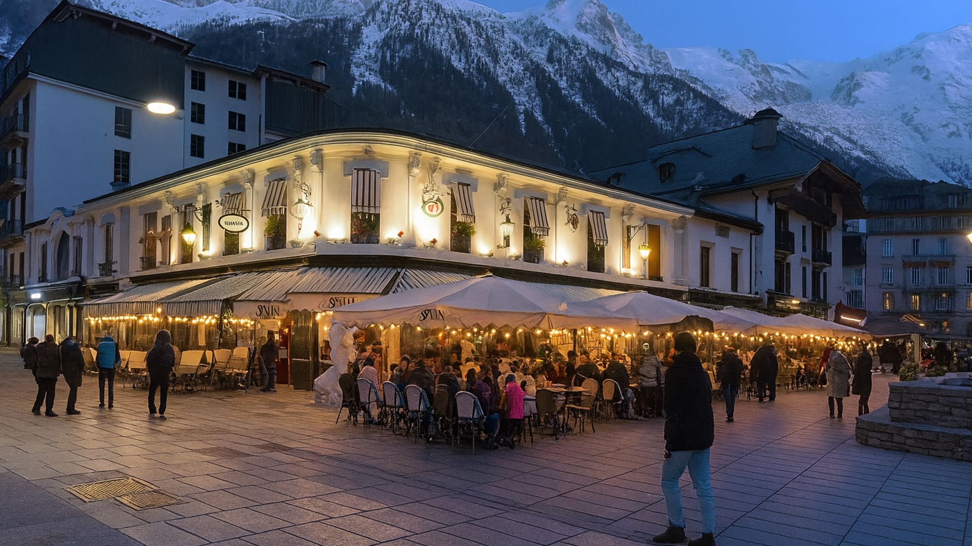 Chamonix Mont Blanc: Scenic alpine evening walk (4K)