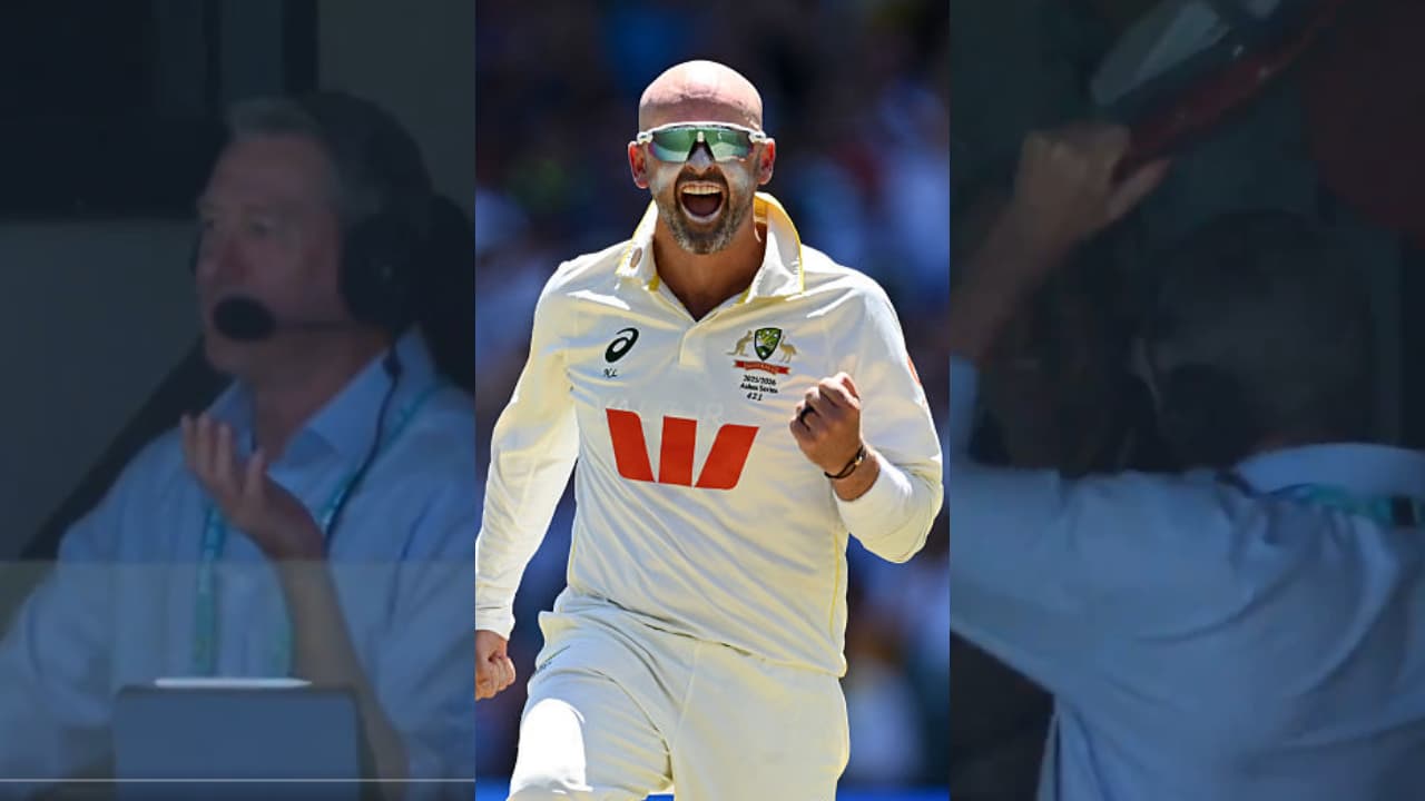 Ashes 2025: McGrath's hilarious chair slam goes viral as Lyon surpasses ...