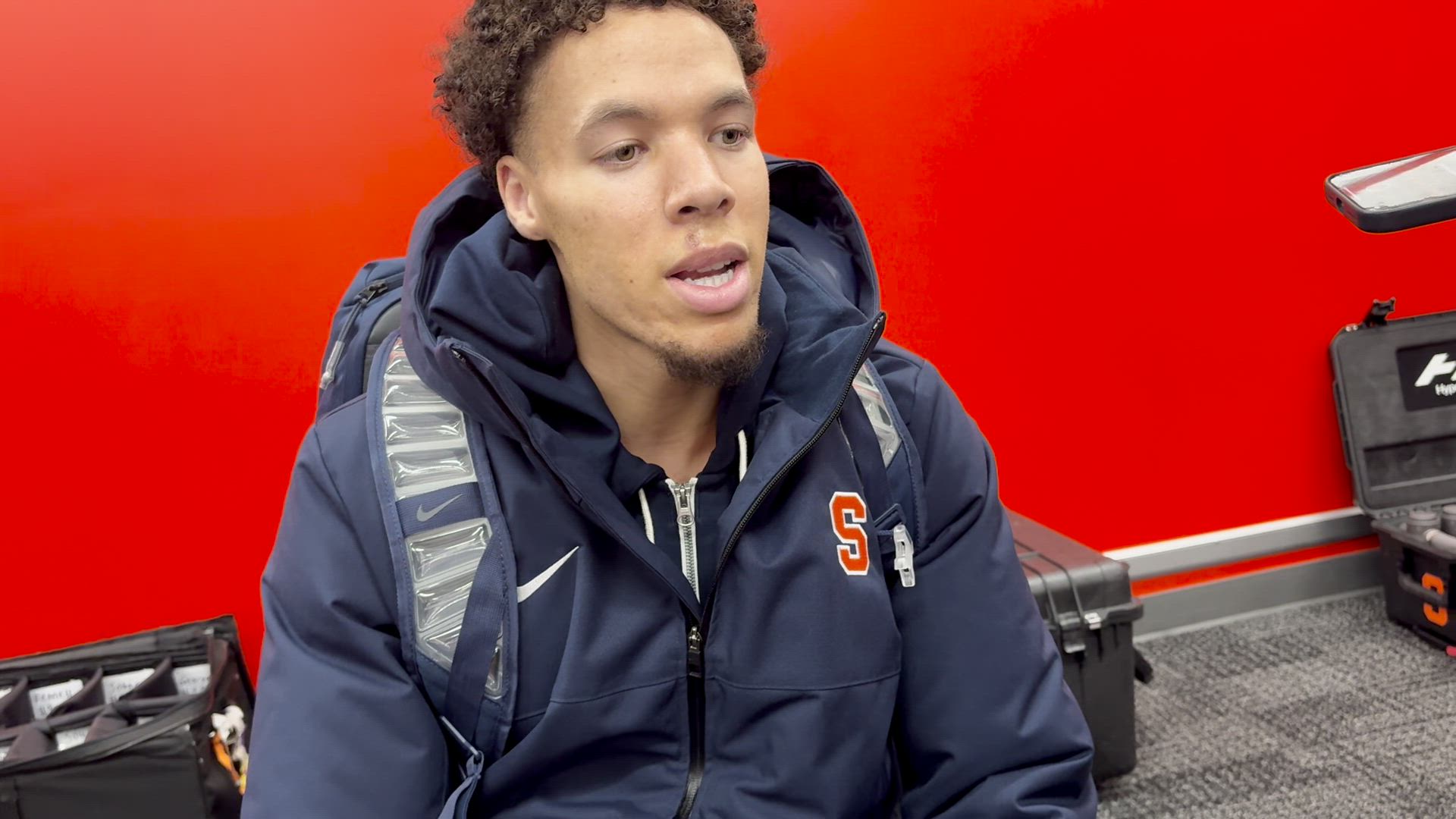 Nate Kingz after Syracuse's win over Mercyhurst