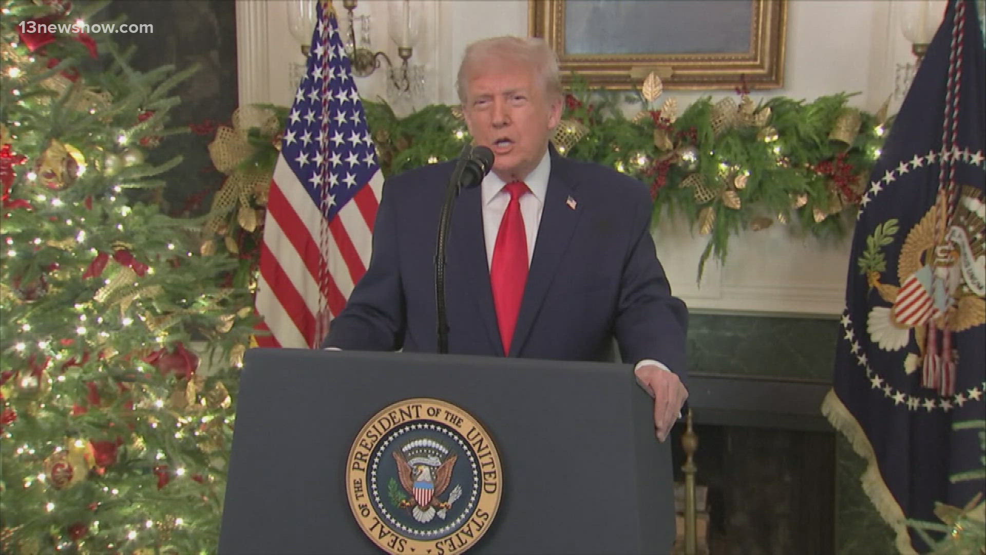 Trump addresses the nation in a televised speech