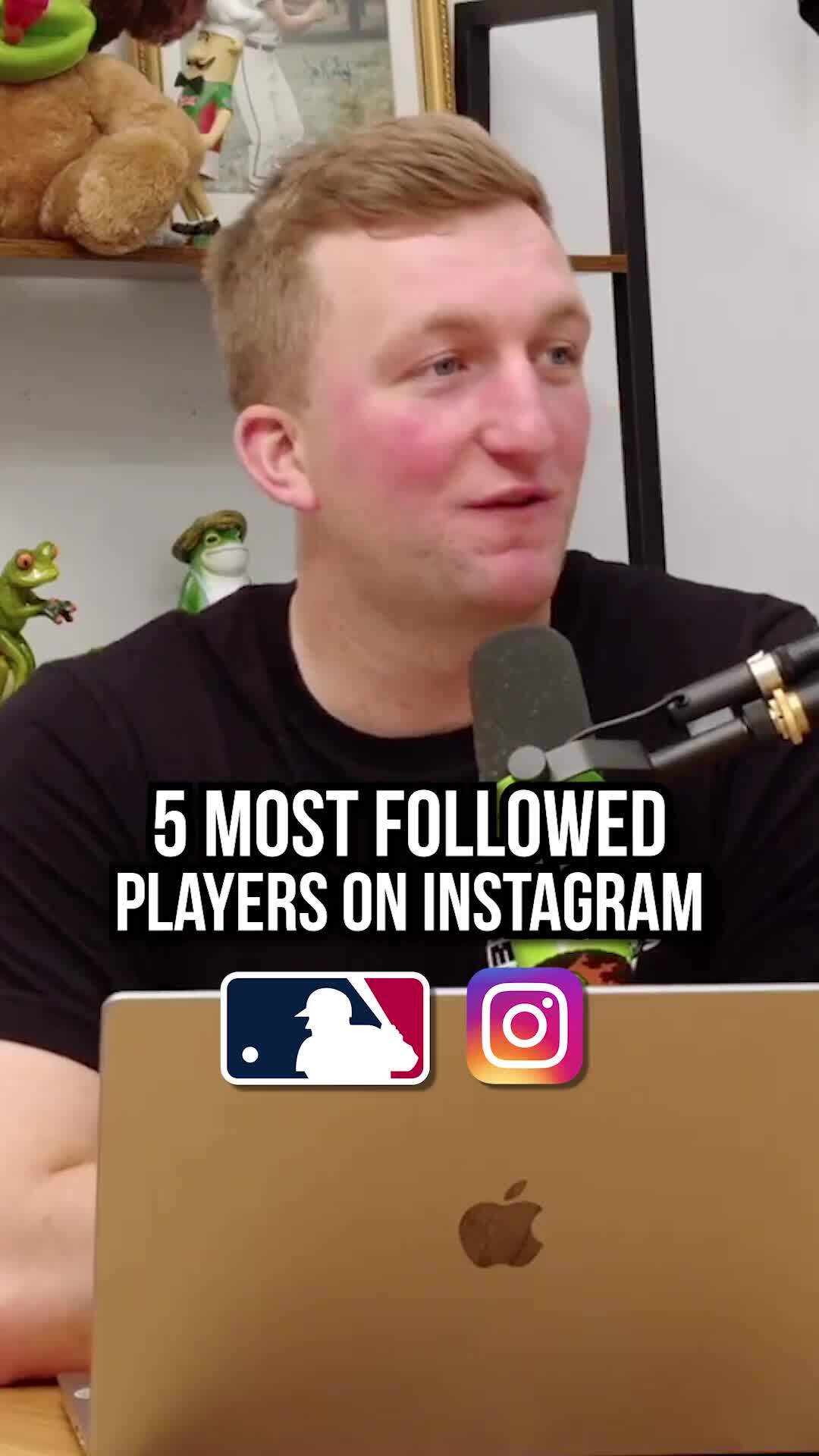 Most followed MLB players on Instagram #mlb #baseball #instagram # ...