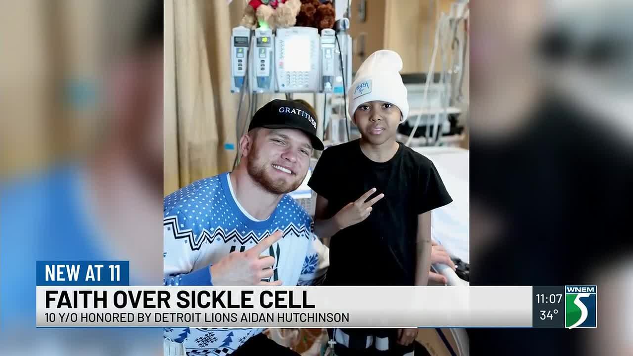 Saginaw boy honored by Detroit Lions while fighting sickle cell anemia