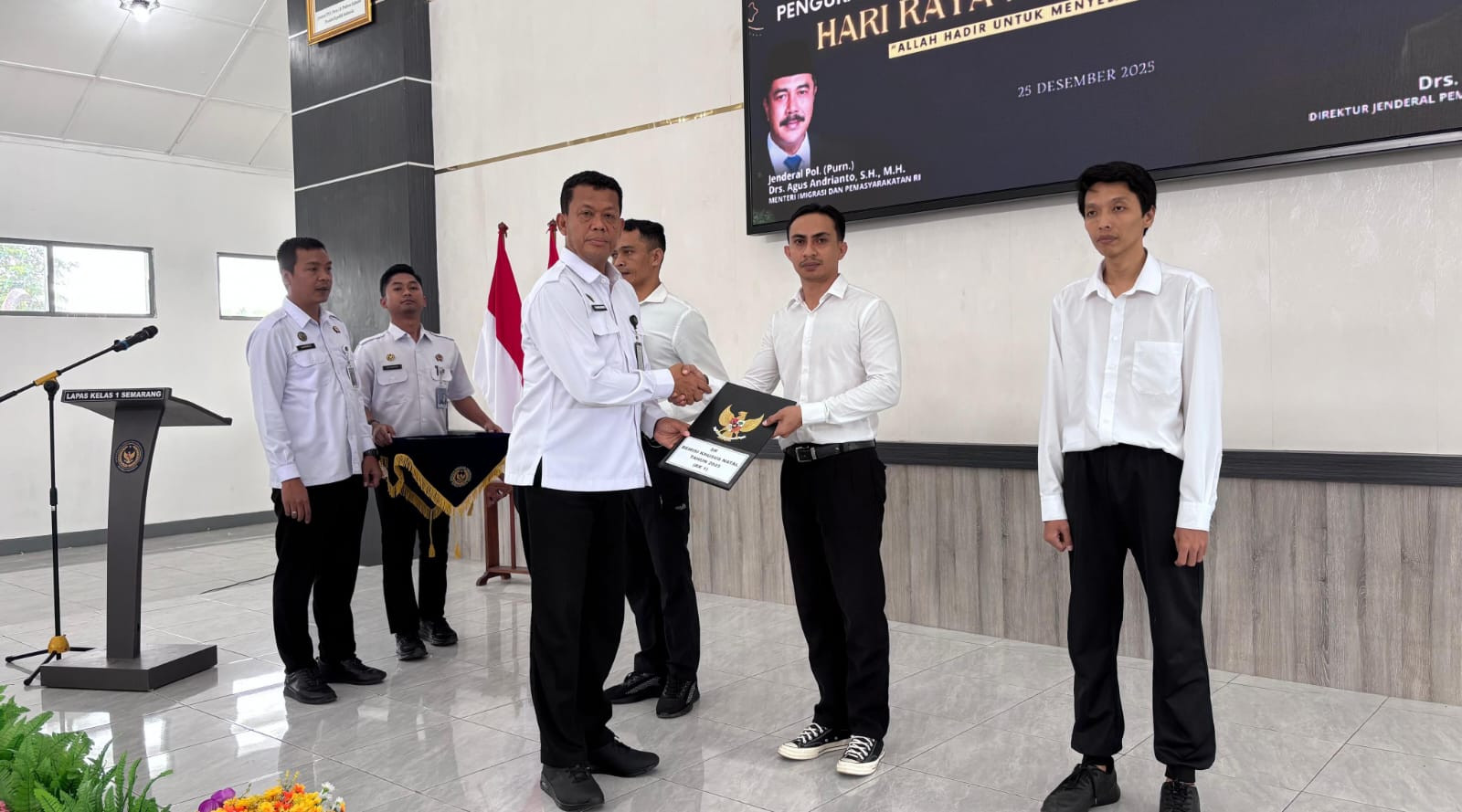 67 napi Lapas Semarang terima remisi Natal 2025, 1 langsung bebas