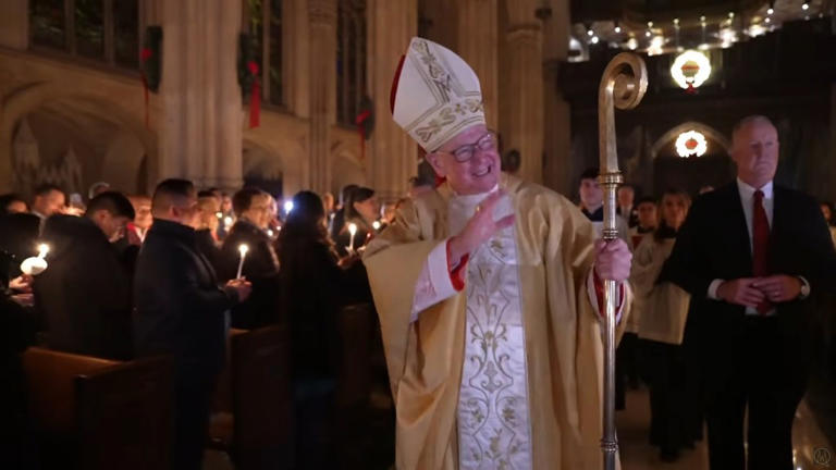 Cardinal Dolan holds final midnight Mass at St. Patrick’s Cathedral ...