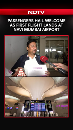 Navi Mumbai airport | Passengers hail warm welcome as first flight ...