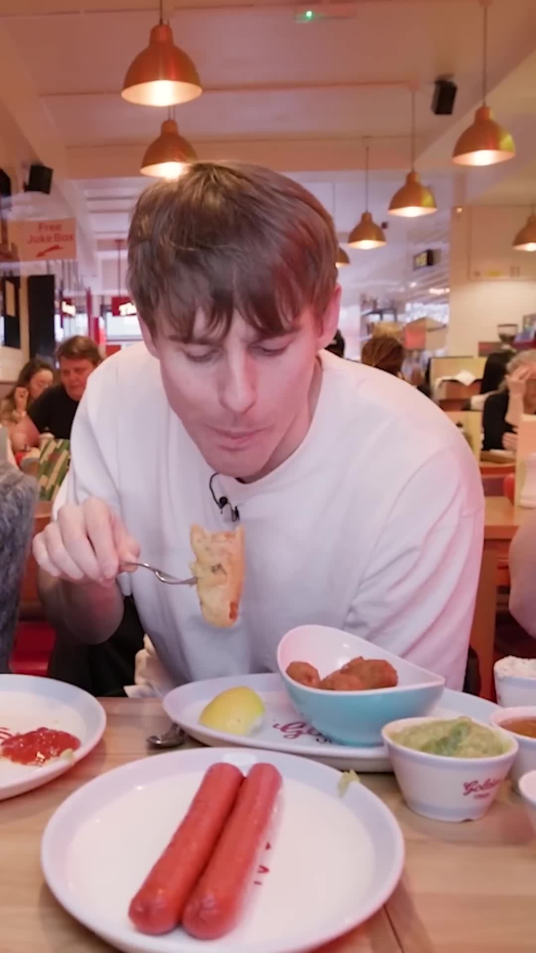 K-pop idols try battered sausage for the first time | British food surprise