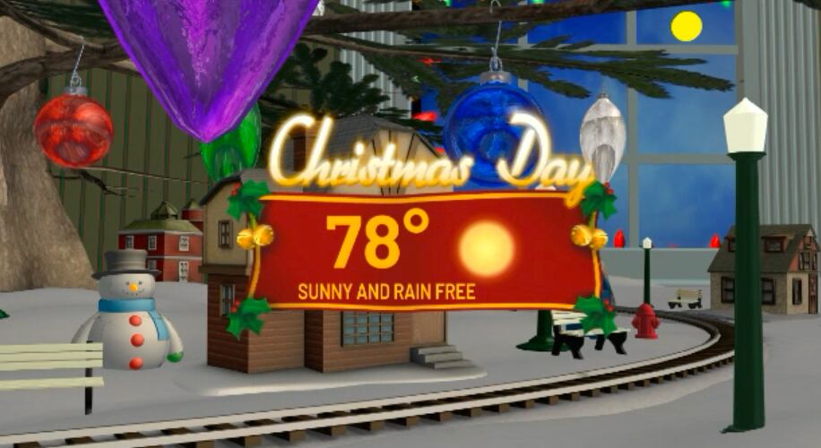 Warm, Quiet Christmas Day Before a Sharp Cool Down Before New Year Eve