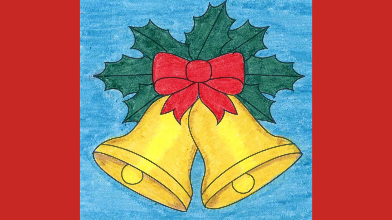 Christmas 2025: Simple Christmas bell drawing ideas for kids
