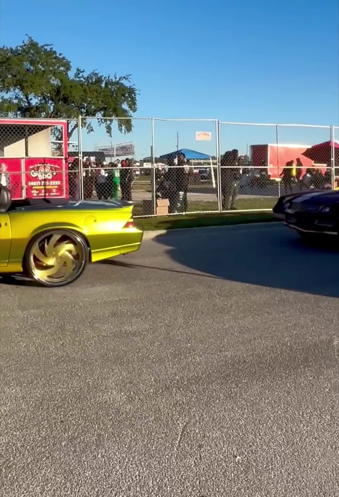 Homie Pullin up Back 2 Back in his Chevy Camaros