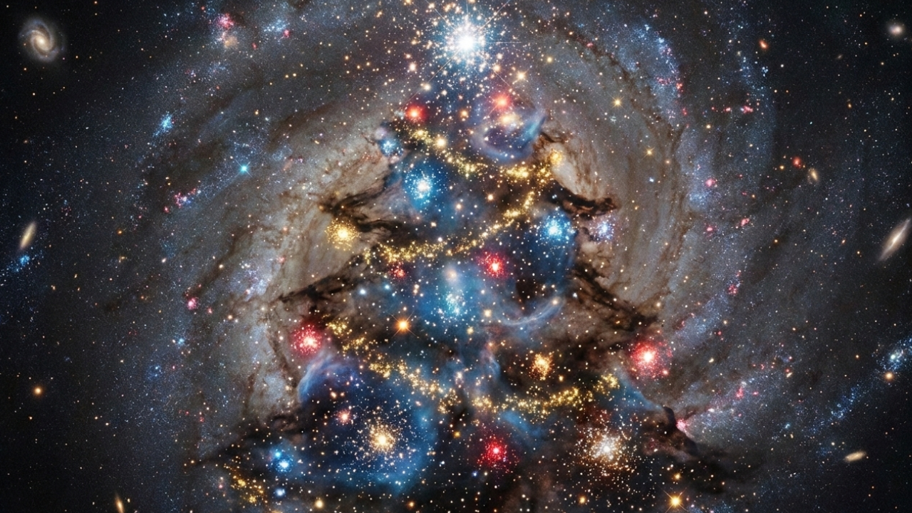 Cosmic Christmas: NASA shares celestial greetings with star cluster ...