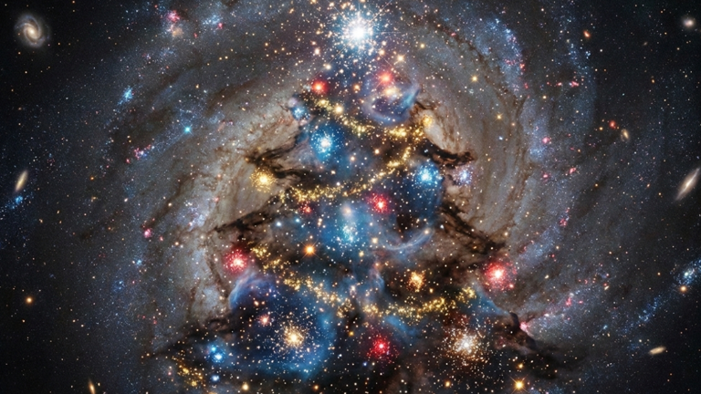 Cosmic Christmas: NASA shares celestial greetings with star cluster ...