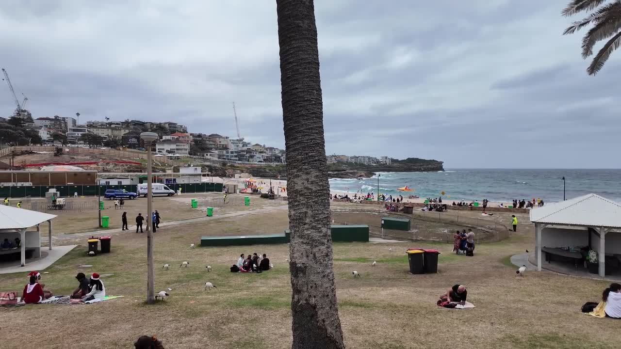 Bronte Beach on Christmas Day, Sydney, Australia