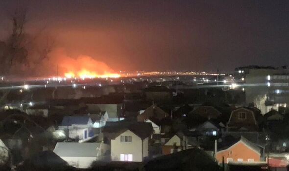 Russia burning as massive fire erupts after Ukraine launches huge ...