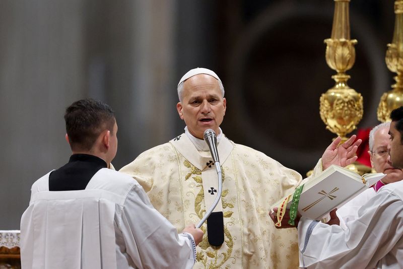 In first Christmas sermon, Pope Leo decries conditions for Palestinians ...
