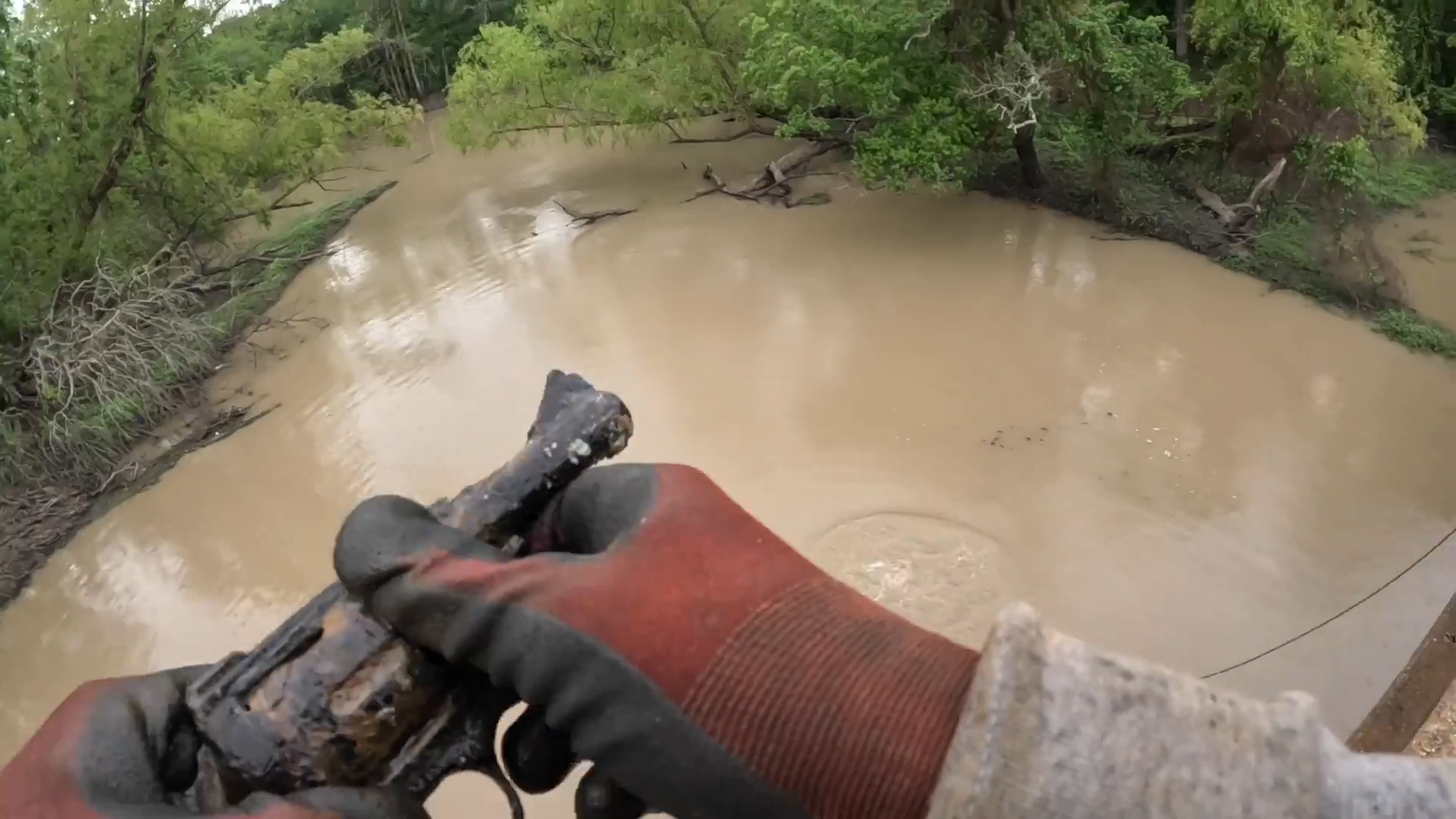 They expected scrap metal - then the guns started coming up one after ...
