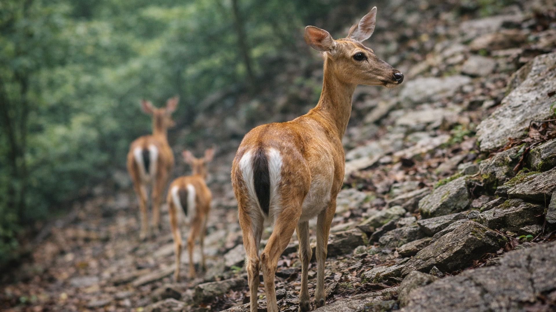 Ma caméra de surveillance a capturé cette scène en forêt