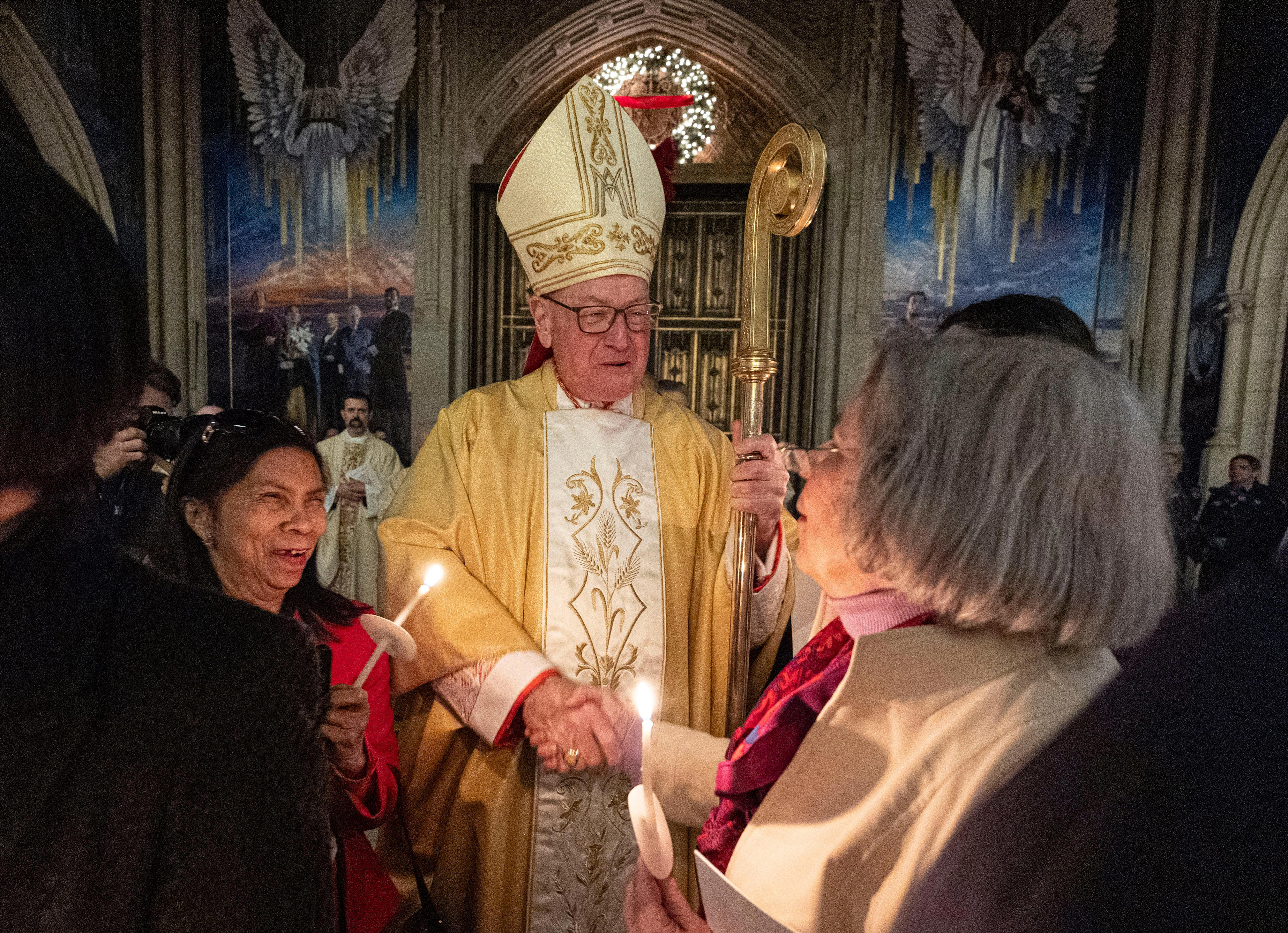Outgoing Cardinal Timothy Dolan presides over Christmas Mass in NYC
