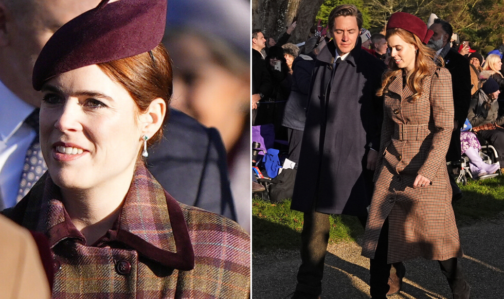 Beatrice and Eugenie attend Sandringham with king in surprise appearance