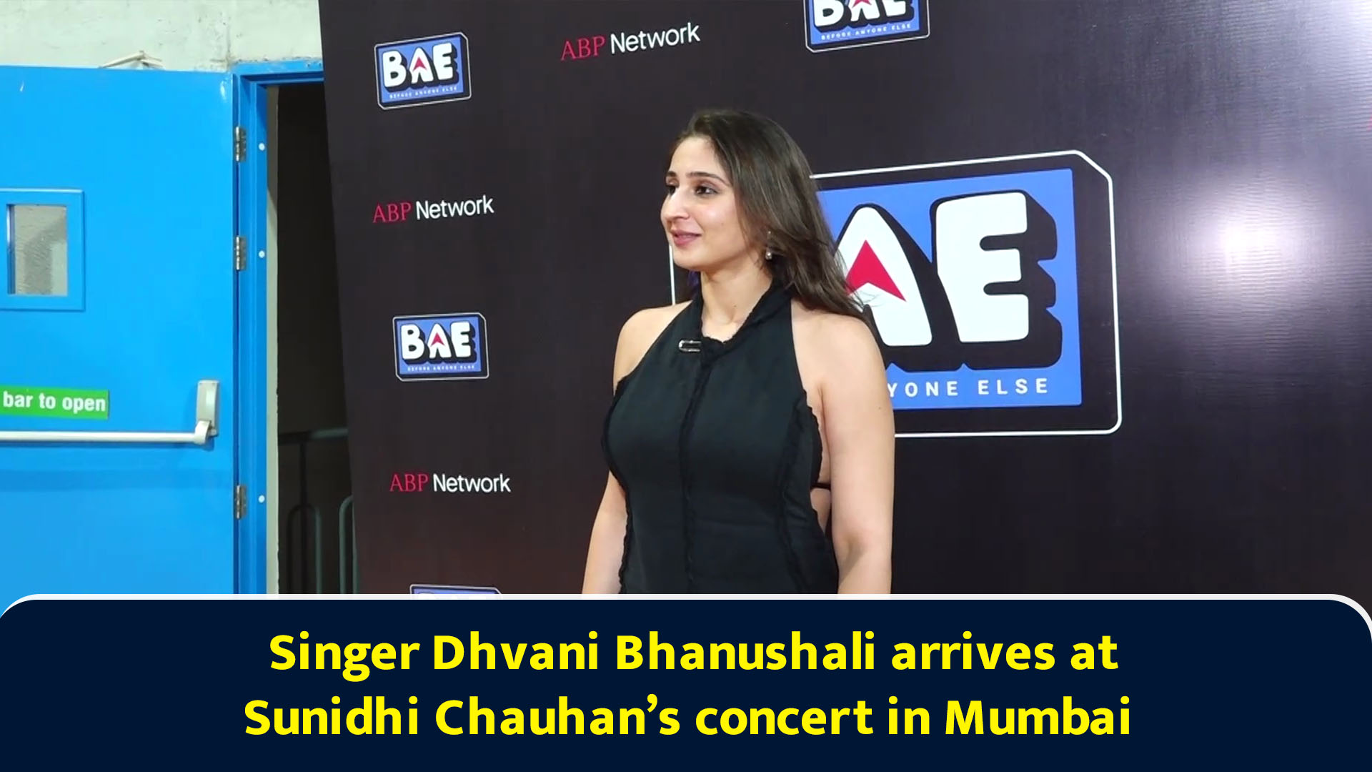 Singer Dhvani Bhanushali arrives at Sunidhi Chauhan’s concert in Mumbai