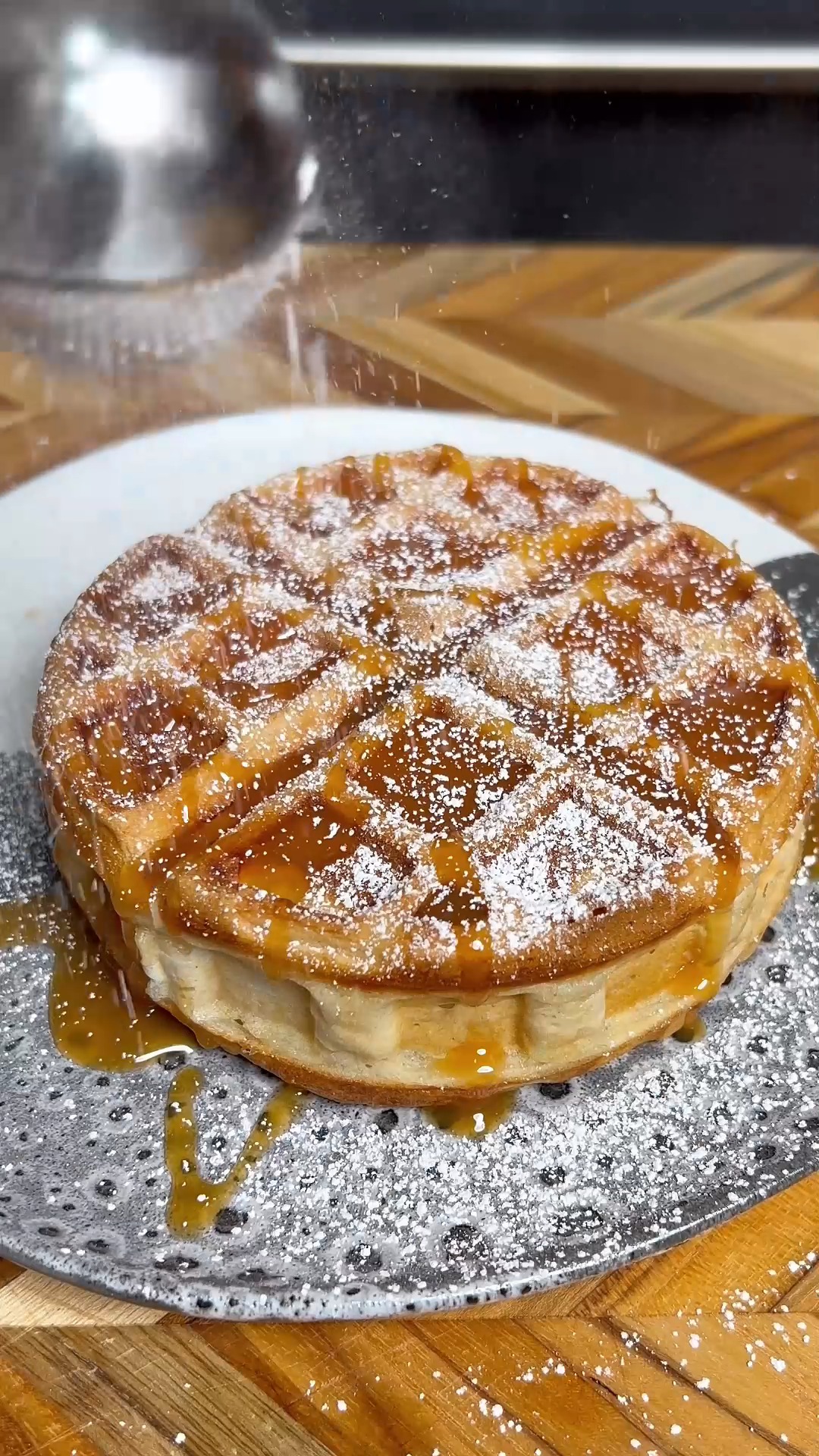 Nutella-stuffed waffles