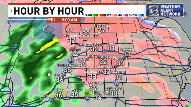 Freezing rain threat prompts weather alert day for Friday