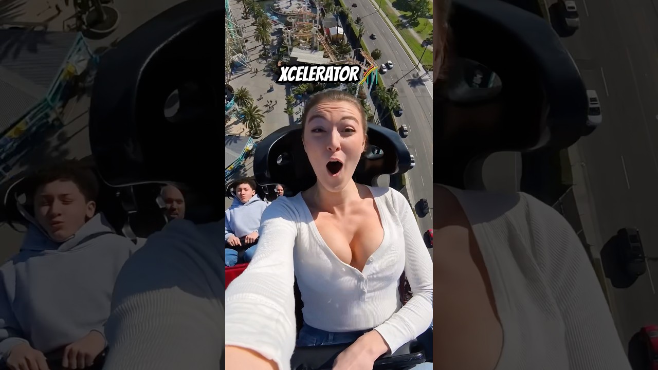 I rode the absolutely insane Xcelerator ride at Knott's Berry Farm