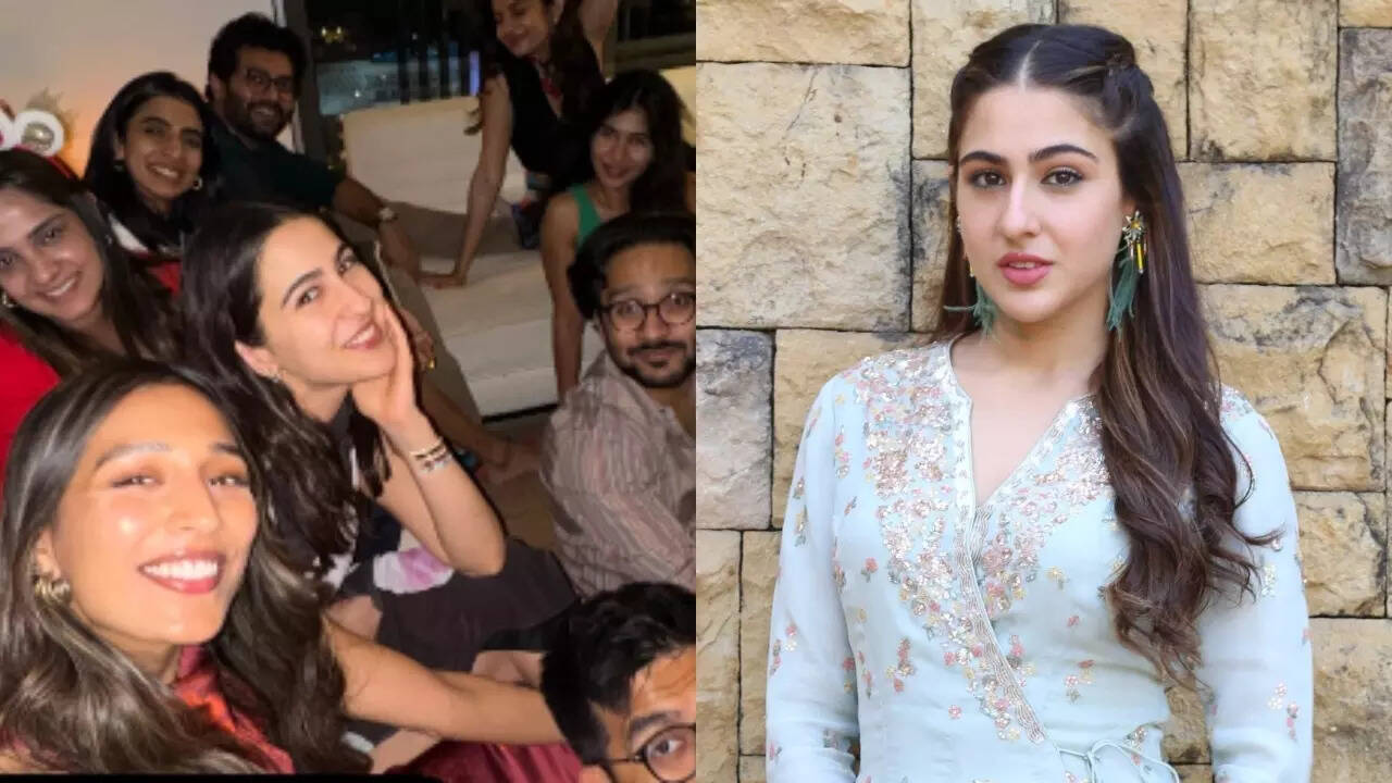 Sara Ali Khan’s cozy Christmas party; smiles with close friends; pics ...