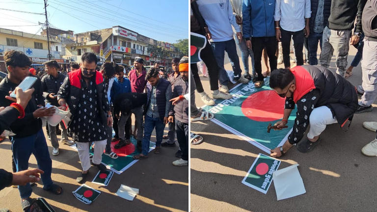 MP news: Bangladesh posters, flags pasted in public toilets, crossings ...