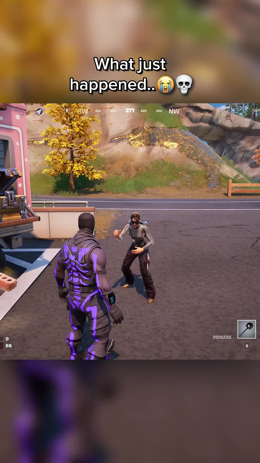 We played rock paper scissors ☠️